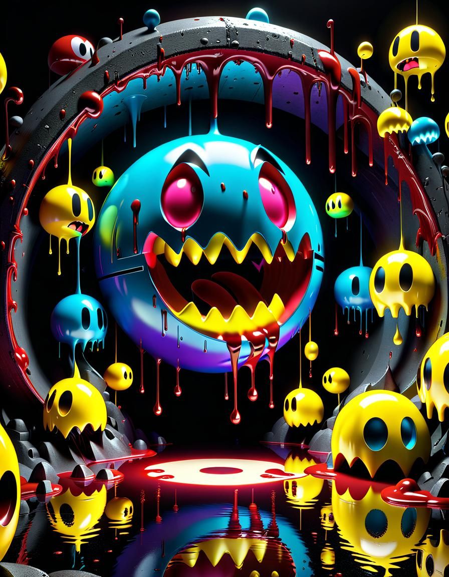 Insane Pac-Man - AI Generated Artwork - NightCafe Creator