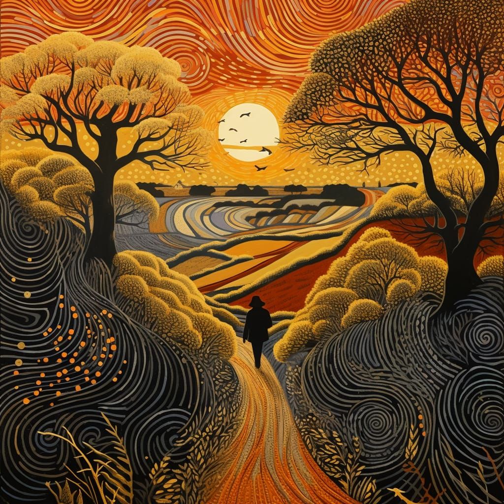 Evening Stroll - AI Generated Artwork - NightCafe Creator