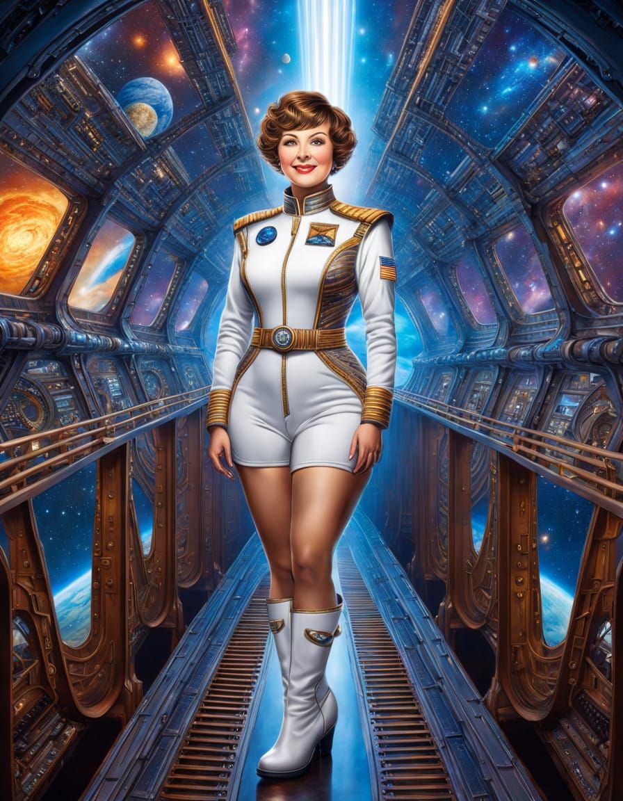 Space ship inteligence officer - Confident Space Officer in ...