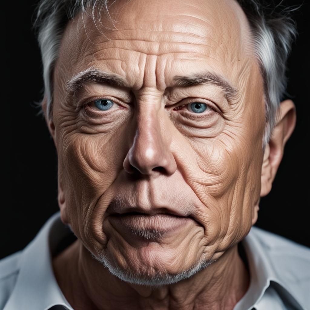 old elon musk with gray hair - old elon musk with gray hair...