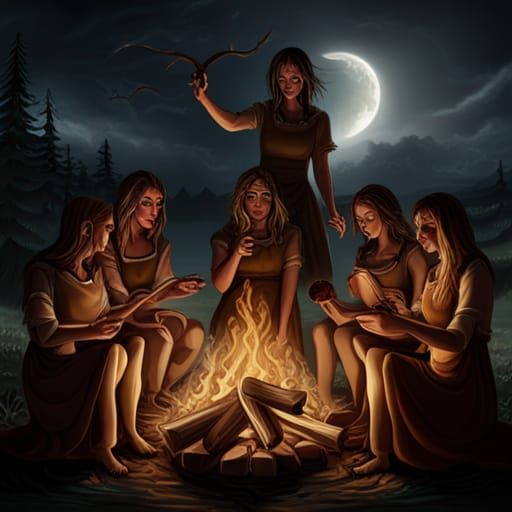 Witches Ritual - AI Generated Artwork - NightCafe Creator