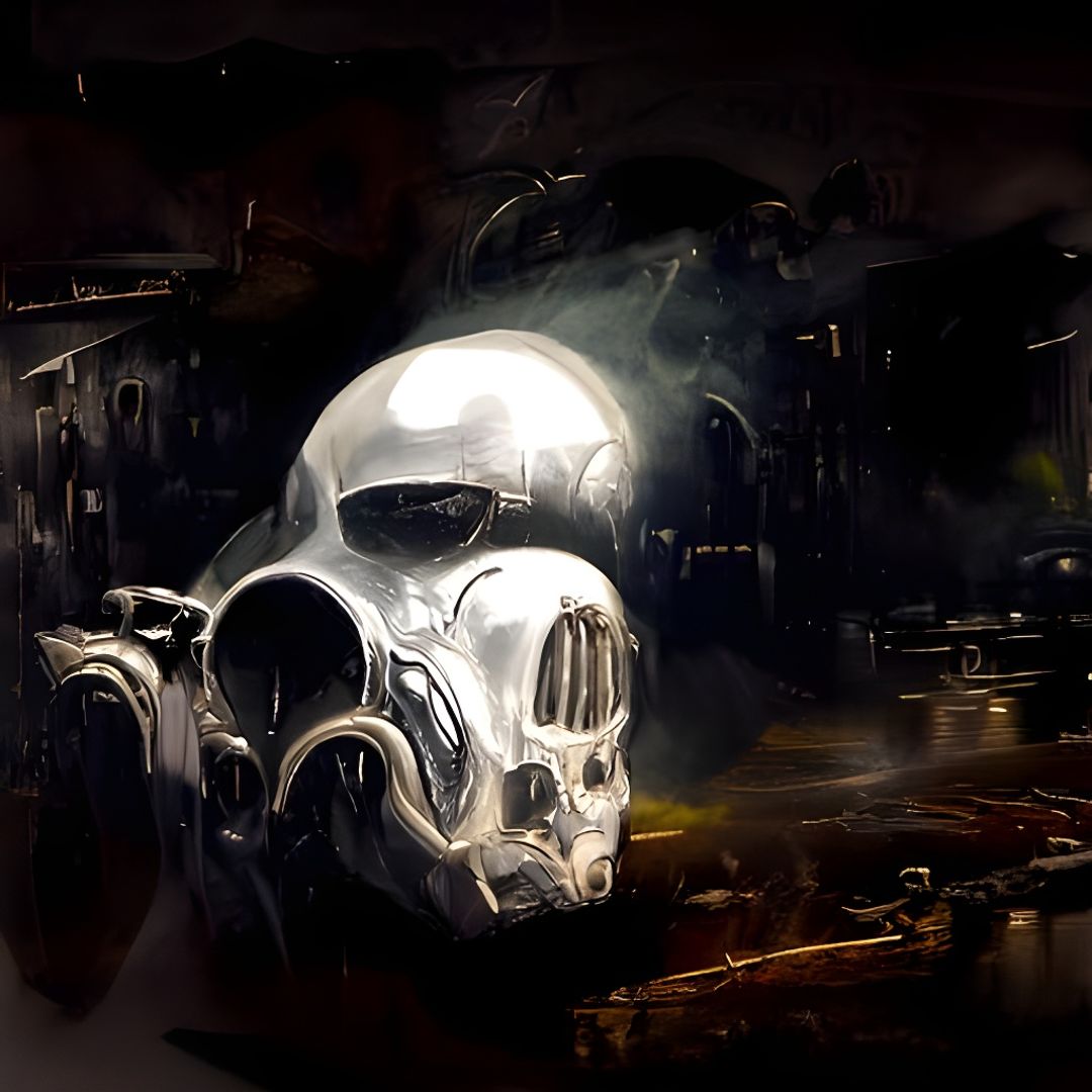 Alien skull - AI Generated Artwork - NightCafe Creator