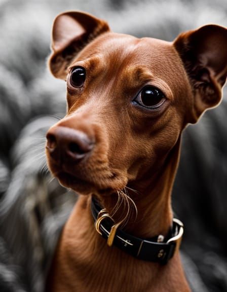 Older Red miniature pincher - AI Generated Artwork - NightCafe Creator