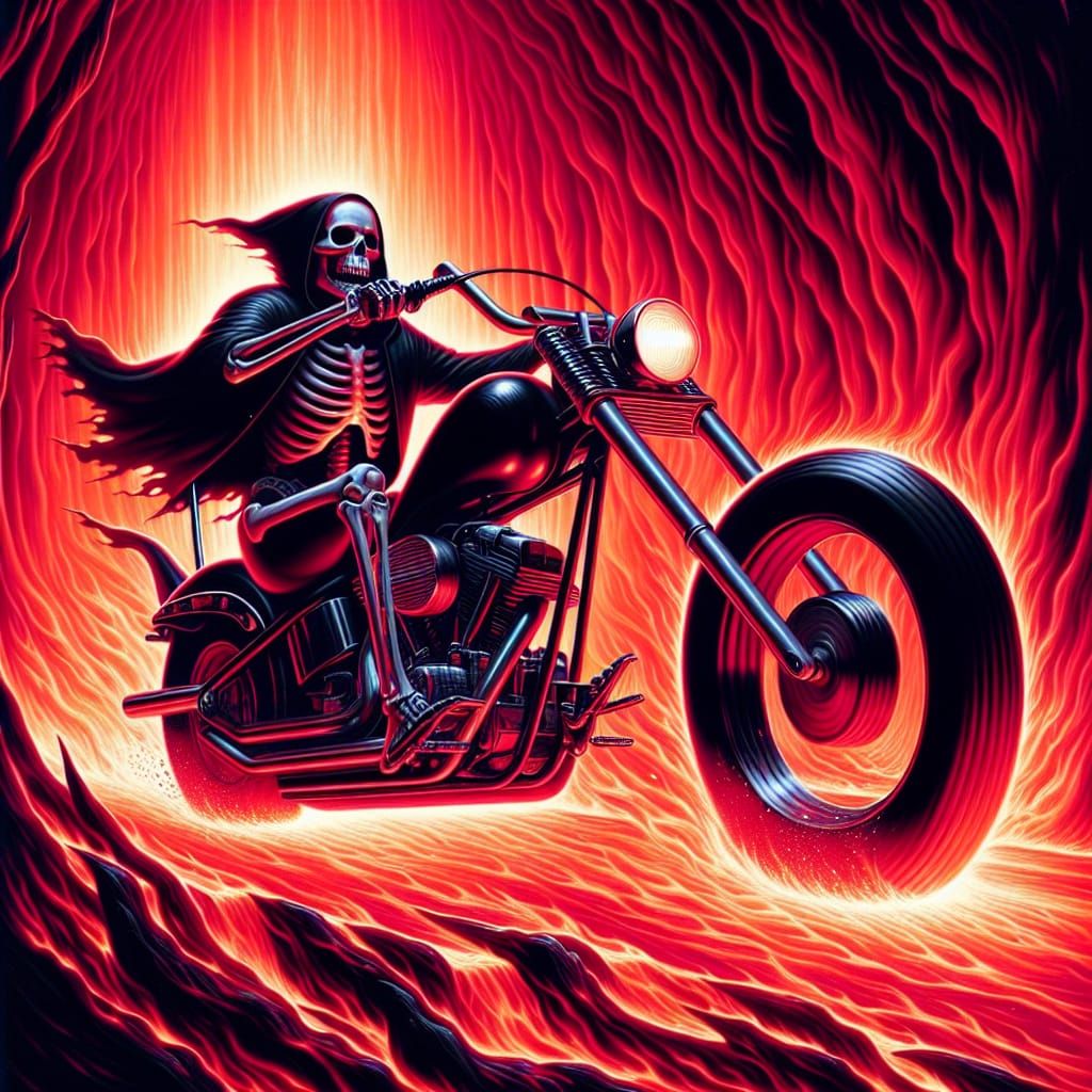 Ghost Rider Animation - AI Generated Artwork - NightCafe Creator