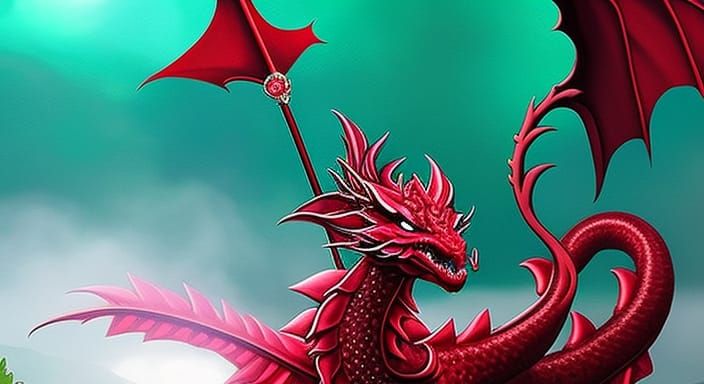 The cherry red grape dragon, a mesmerizing dragon, captivates even ...