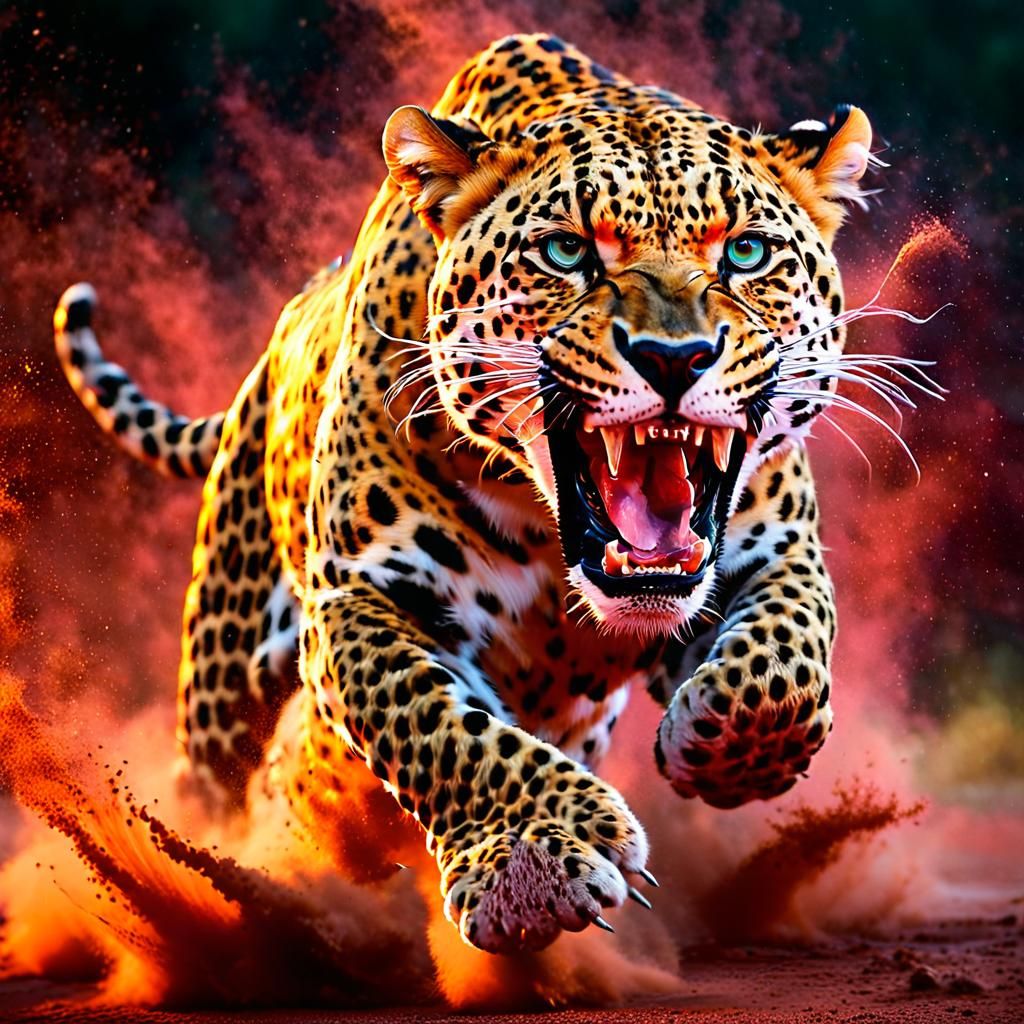 Leopard. - AI Generated Artwork - NightCafe Creator