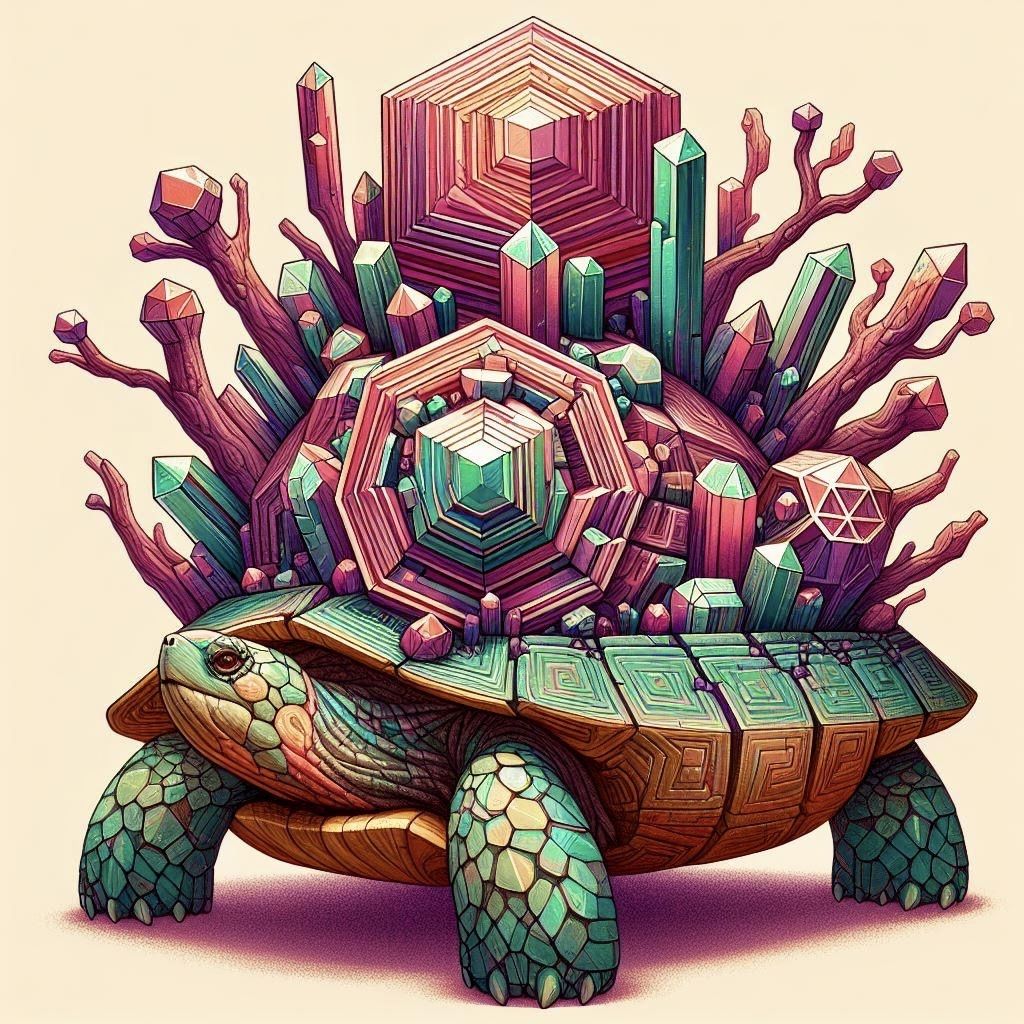 Shell Formation (aka Turtley Awesome Geometry 101) - AI Generated Artwork - NightCafe Creator