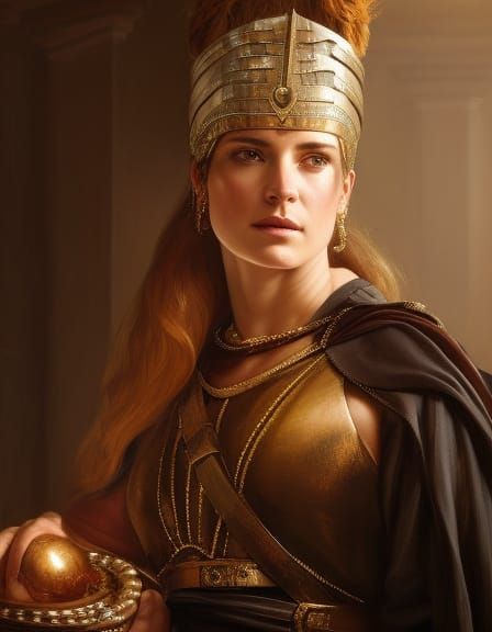 a portrait of an Gladiatrix - AI Generated Artwork - NightCafe Creator