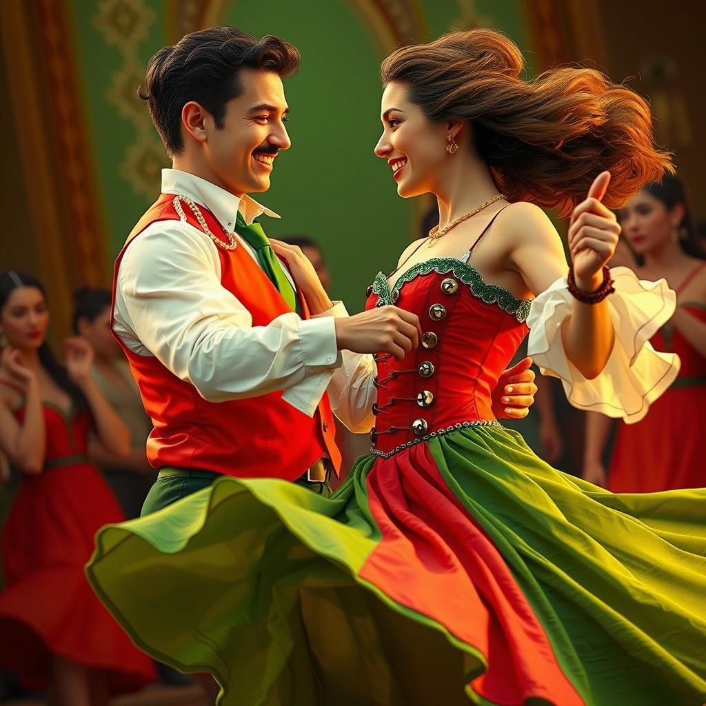 The Tarantella. "The Dance Of The Spider" Italian folk dance.