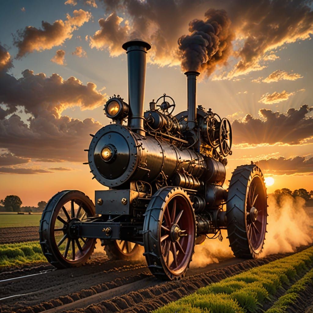 Traction Engine - Vapor-Powered Steampunk Traction Engine at...
