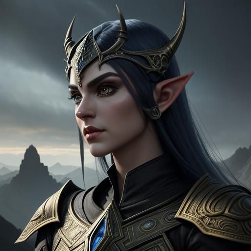 Altmer, elder scrolls high elf - AI Generated Artwork - NightCafe Creator