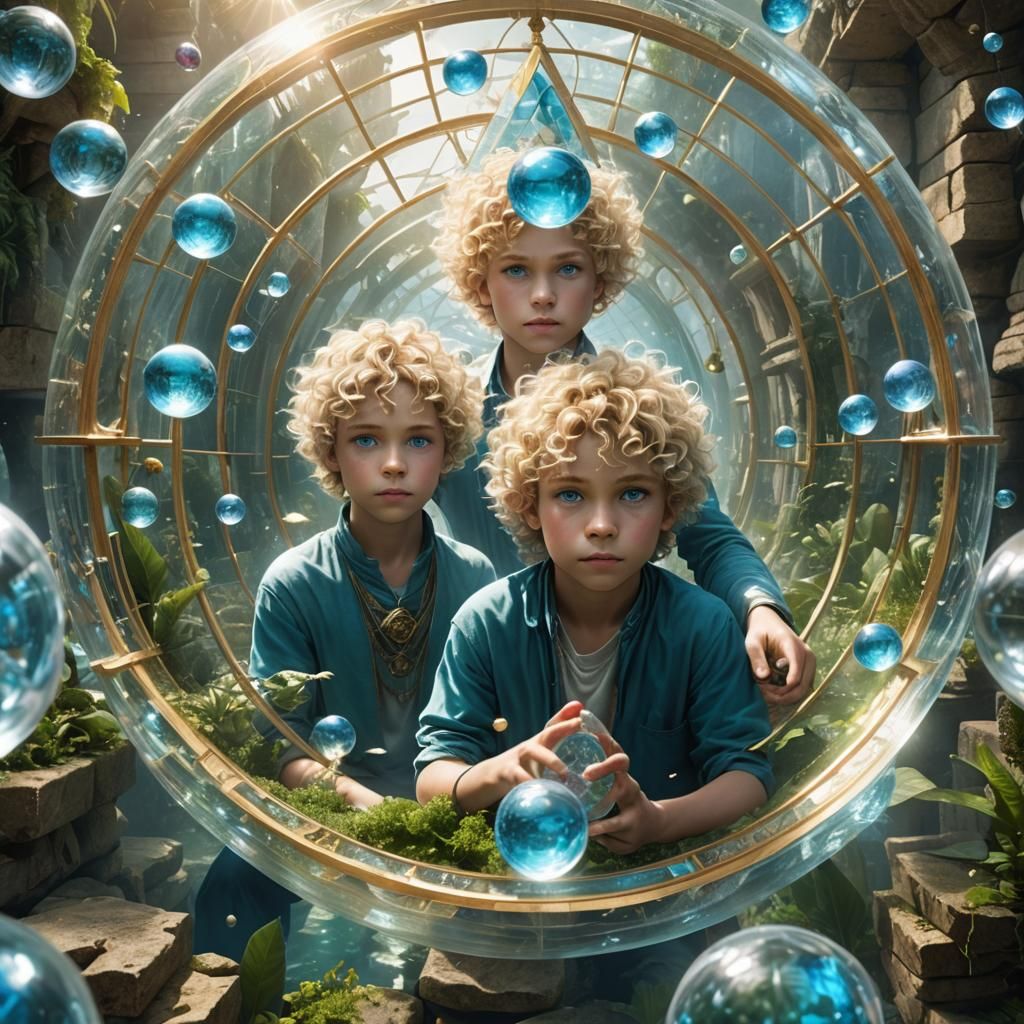 Curious Triplets - AI Generated Artwork - NightCafe Creator