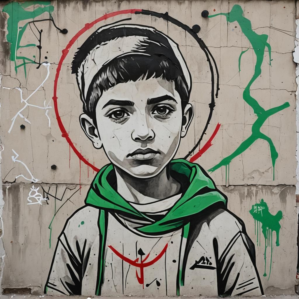 🇵🇸 graffiti mural (DreamShaper XL Lightning) - AI Generated Artwork ...