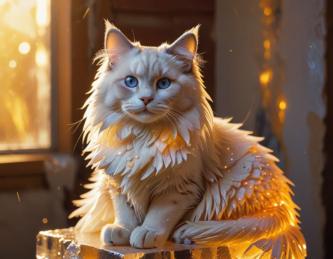 Ice Ragdoll Cat