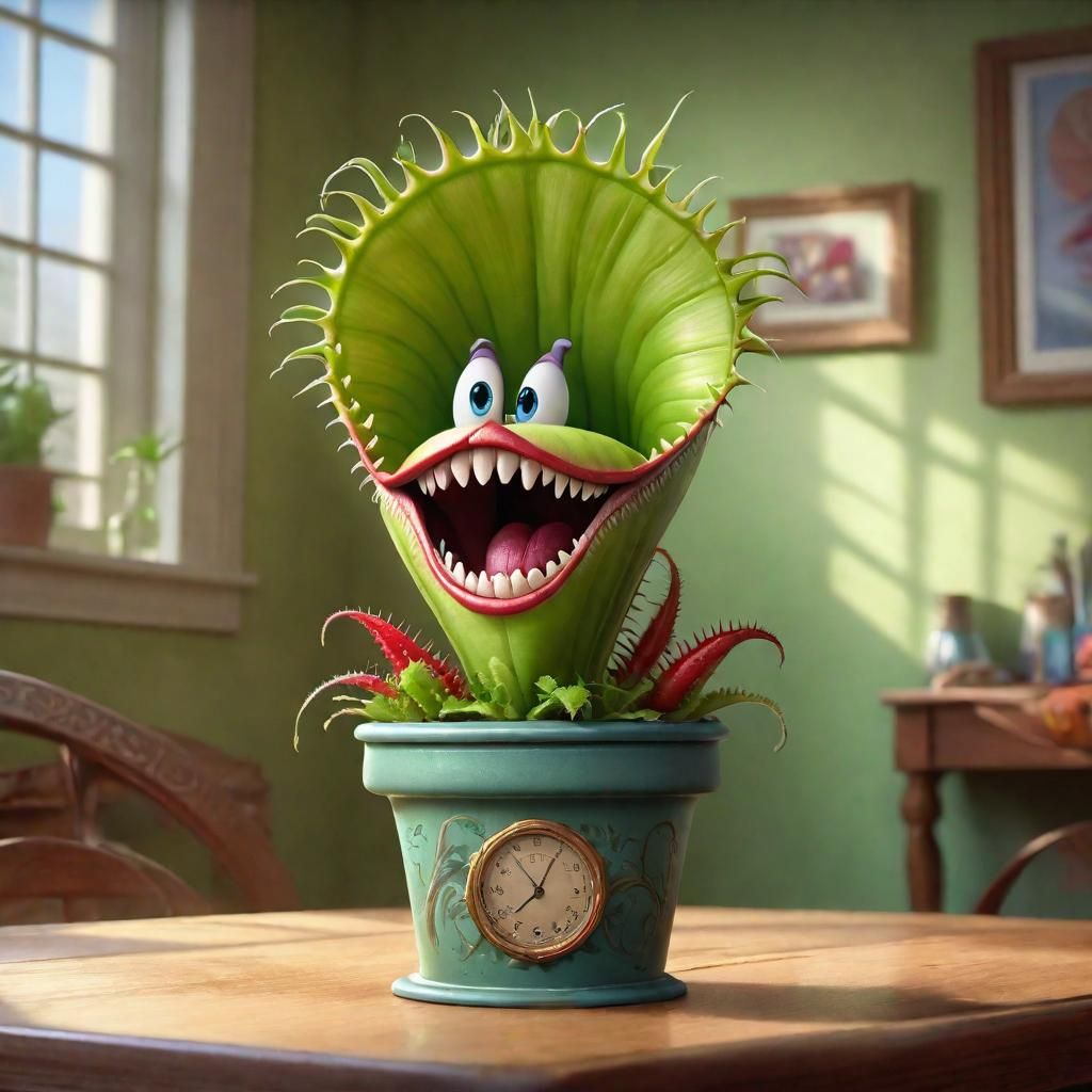 Magical "Venus Flytrap" Plant - AI Generated Artwork - NightCafe Creator