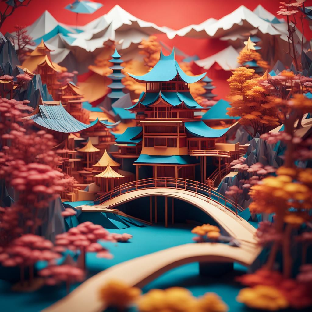 Paper Art - AI Generated Artwork - NightCafe Creator