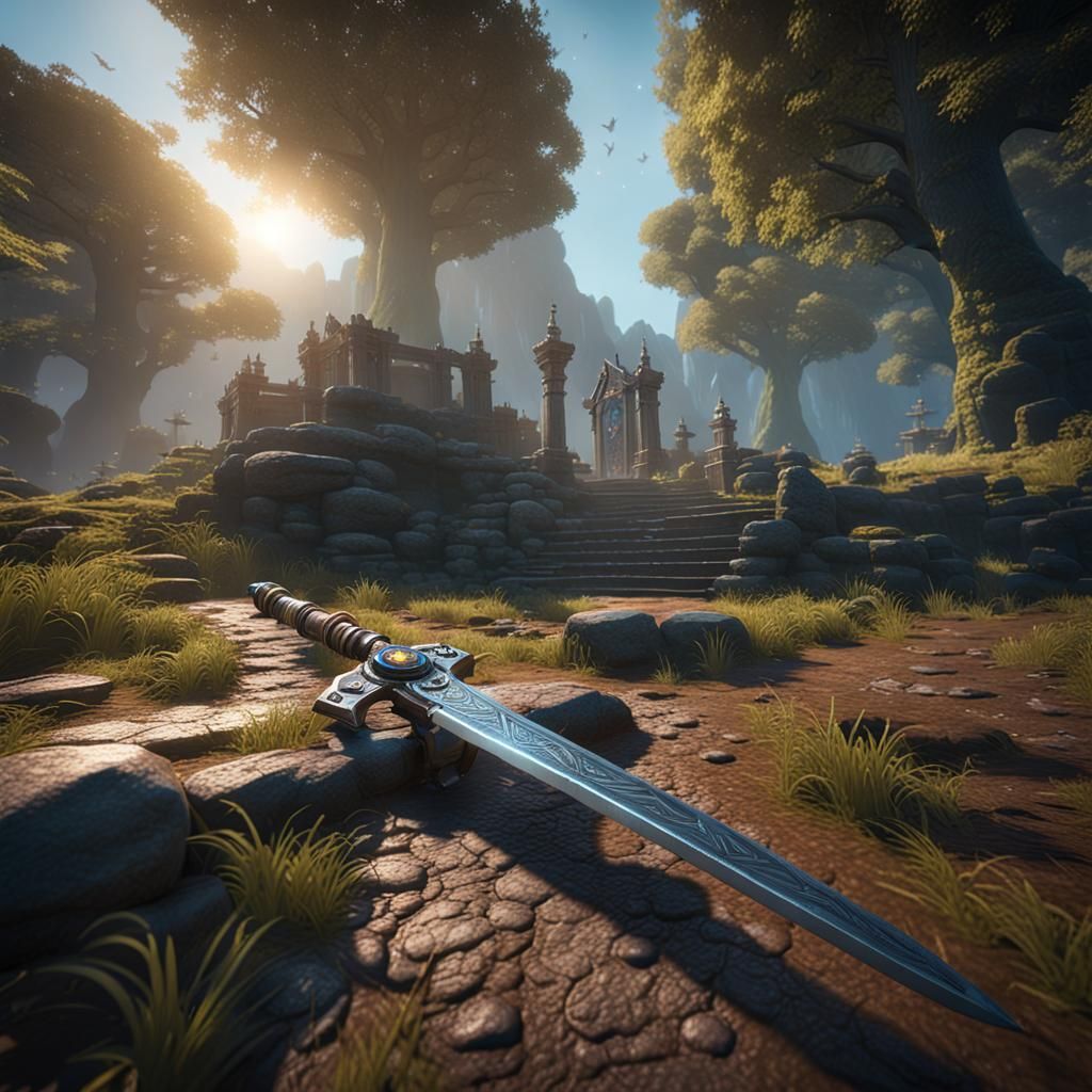 Time Sword - AI Generated Artwork - NightCafe Creator