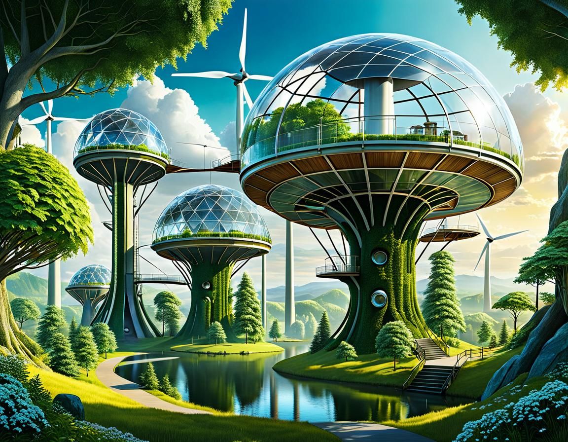 Utopian Worlds - AI Generated Artwork - NightCafe Creator