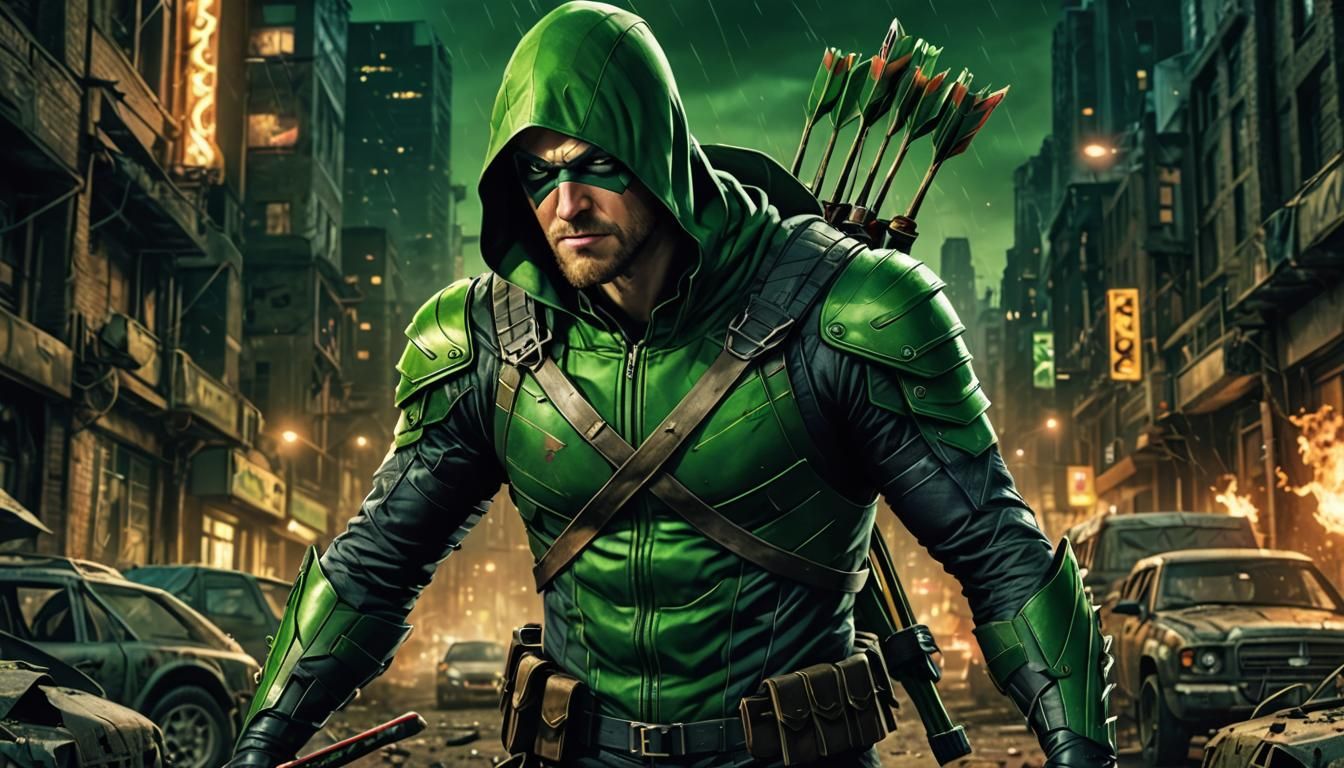 The Green Arrow - AI Generated Artwork - NightCafe Creator