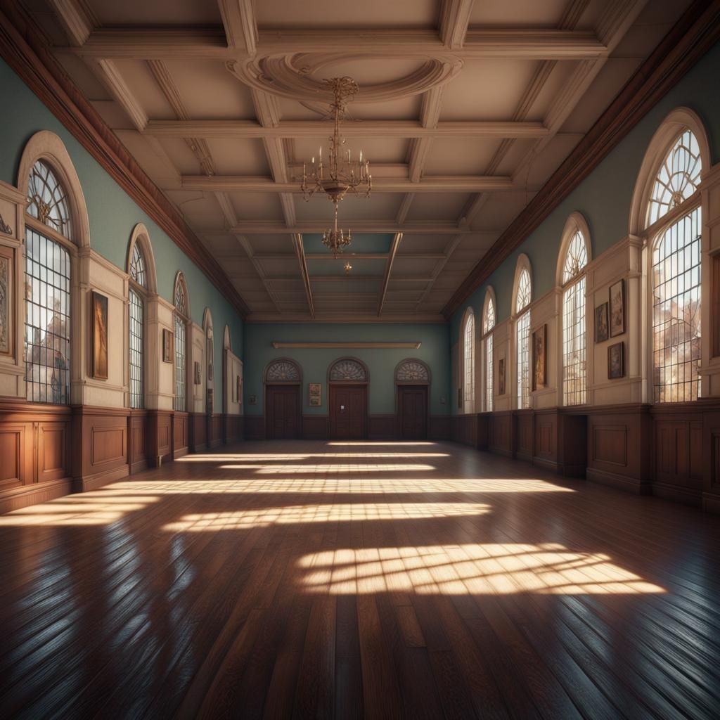Empty halls. - AI Generated Artwork - NightCafe Creator