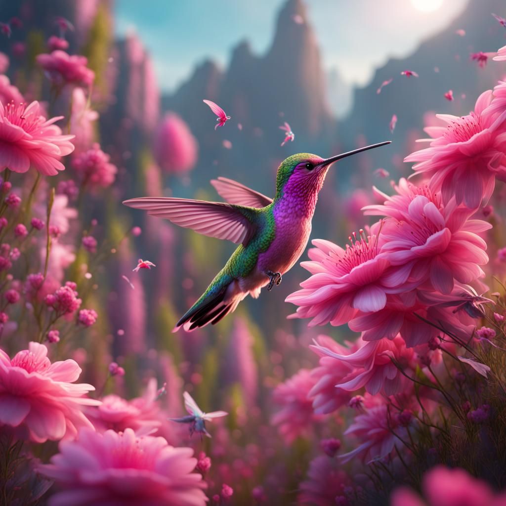 Hummingbird - AI Generated Artwork - NightCafe Creator