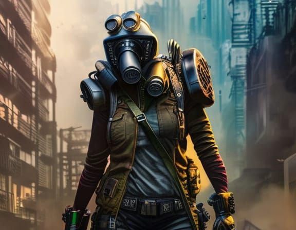 post-apocalypse - life in city - AI Generated Artwork - NightCafe Creator