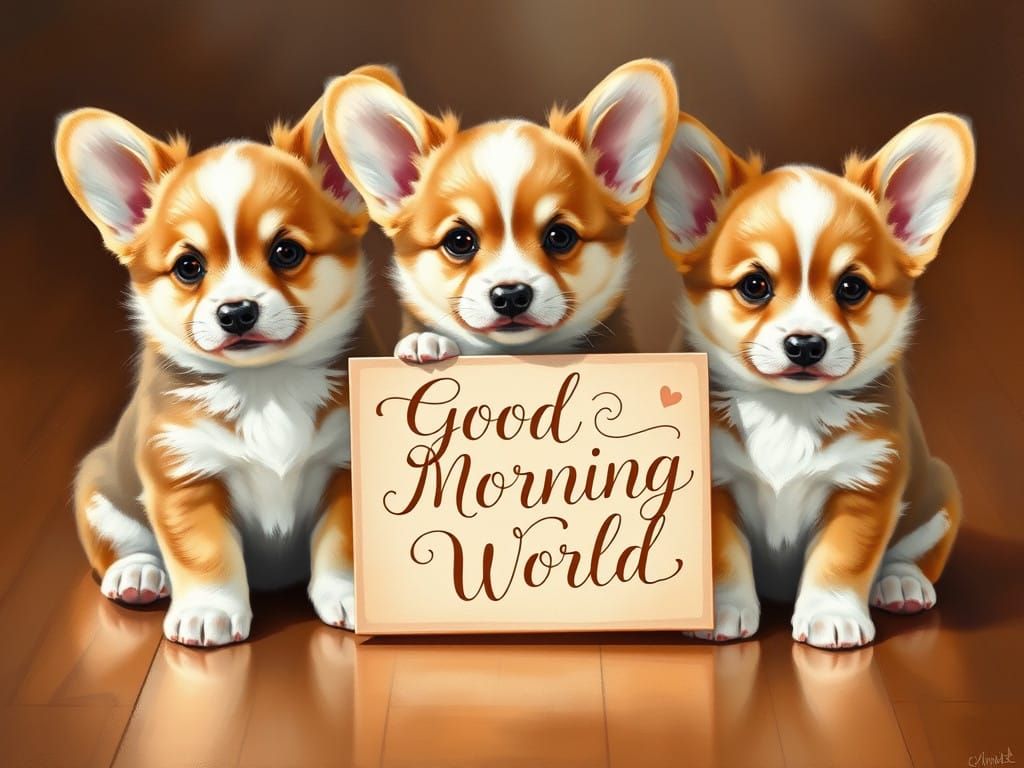 Corgis "Good Morning World" - Corgis "Good Morning World"