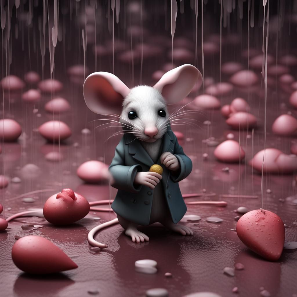 Sugar Mice (in the Rain) - AI Generated Artwork - NightCafe Creator