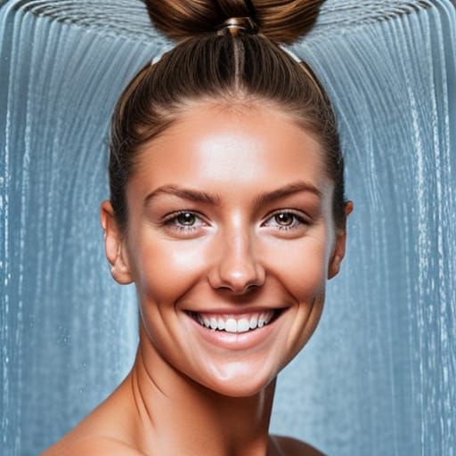 Beautiful Woman about to Take a Shower - AI Generated Artwork ...