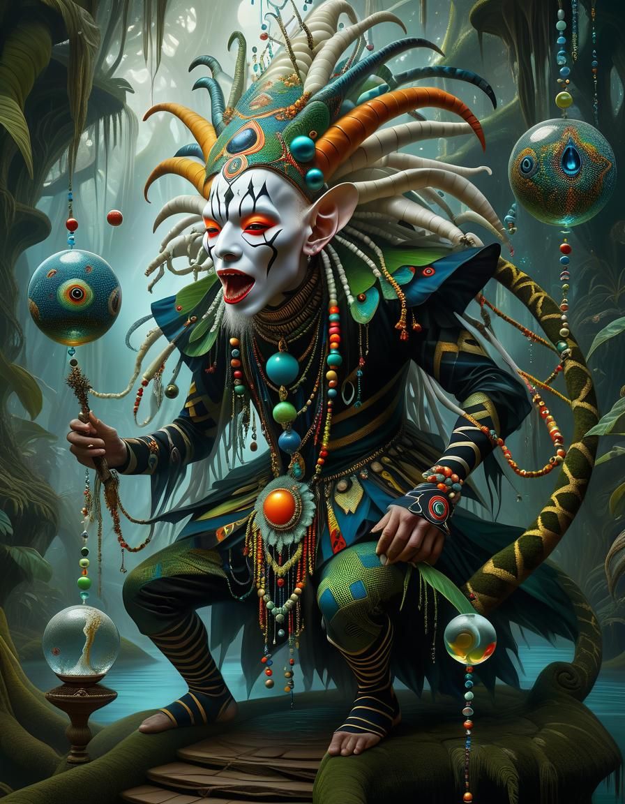 The Jumping Jester's Jungle Journey - AI Generated Artwork - NightCafe ...