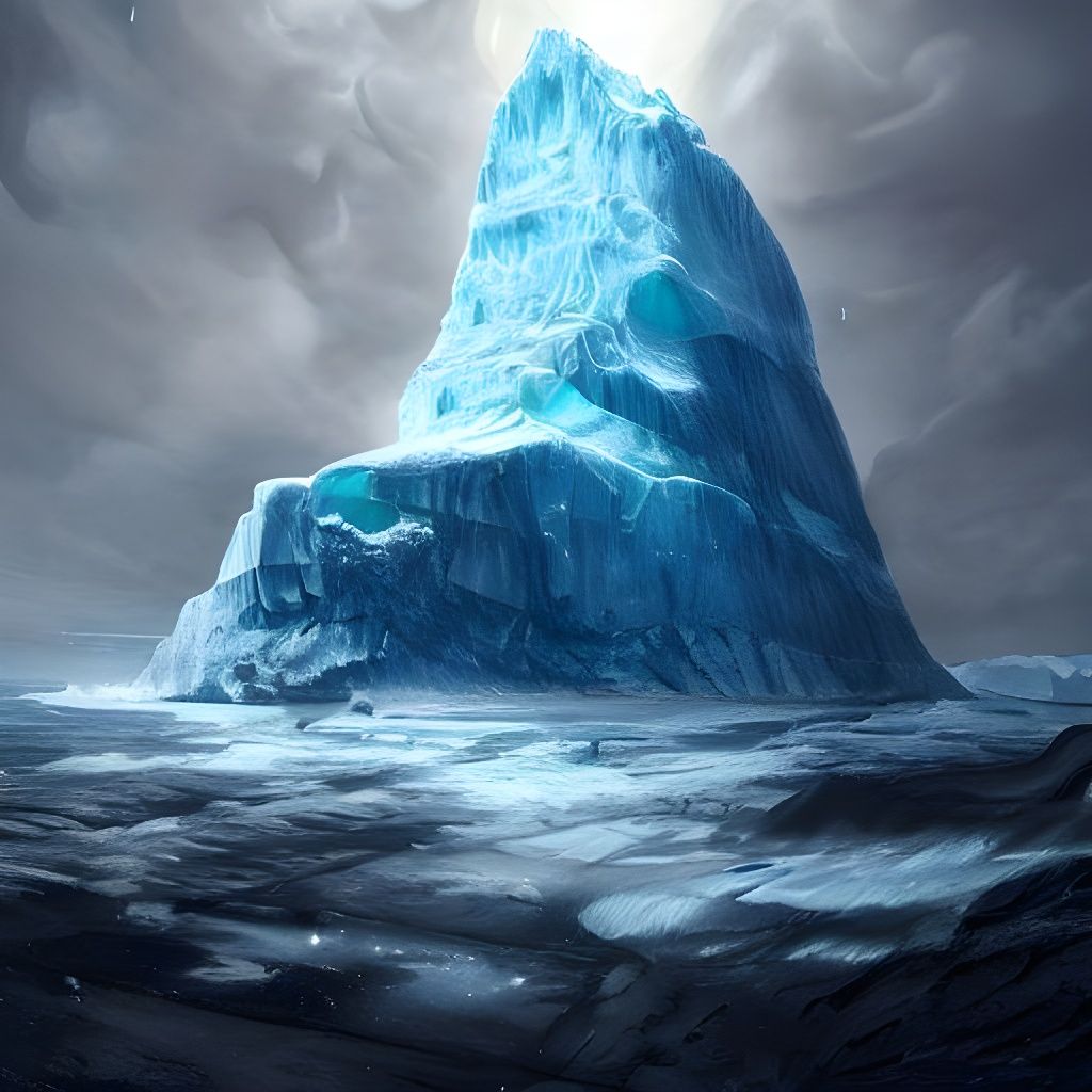 Iceberg - AI Generated Artwork - NightCafe Creator