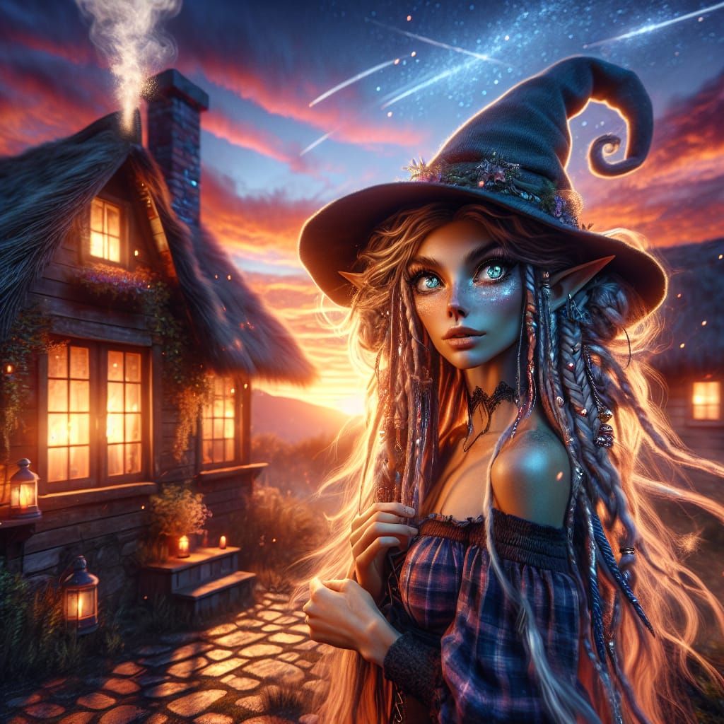 Witch Elf - AI Generated Artwork - NightCafe Creator
