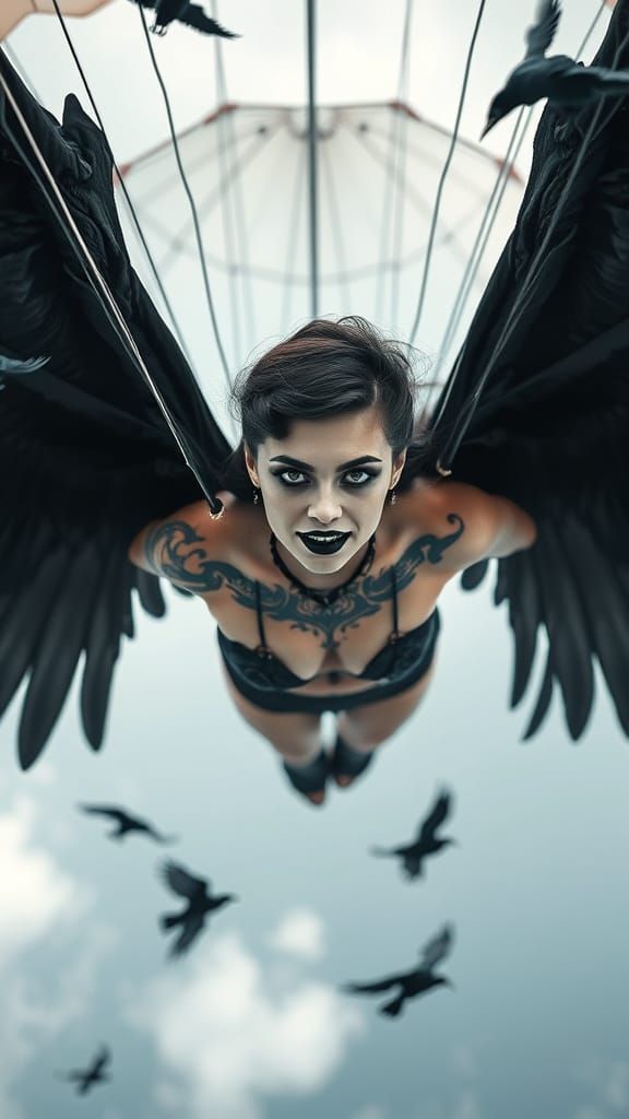 Flying Crow Gothic woman - Flying Crow Gothic woman