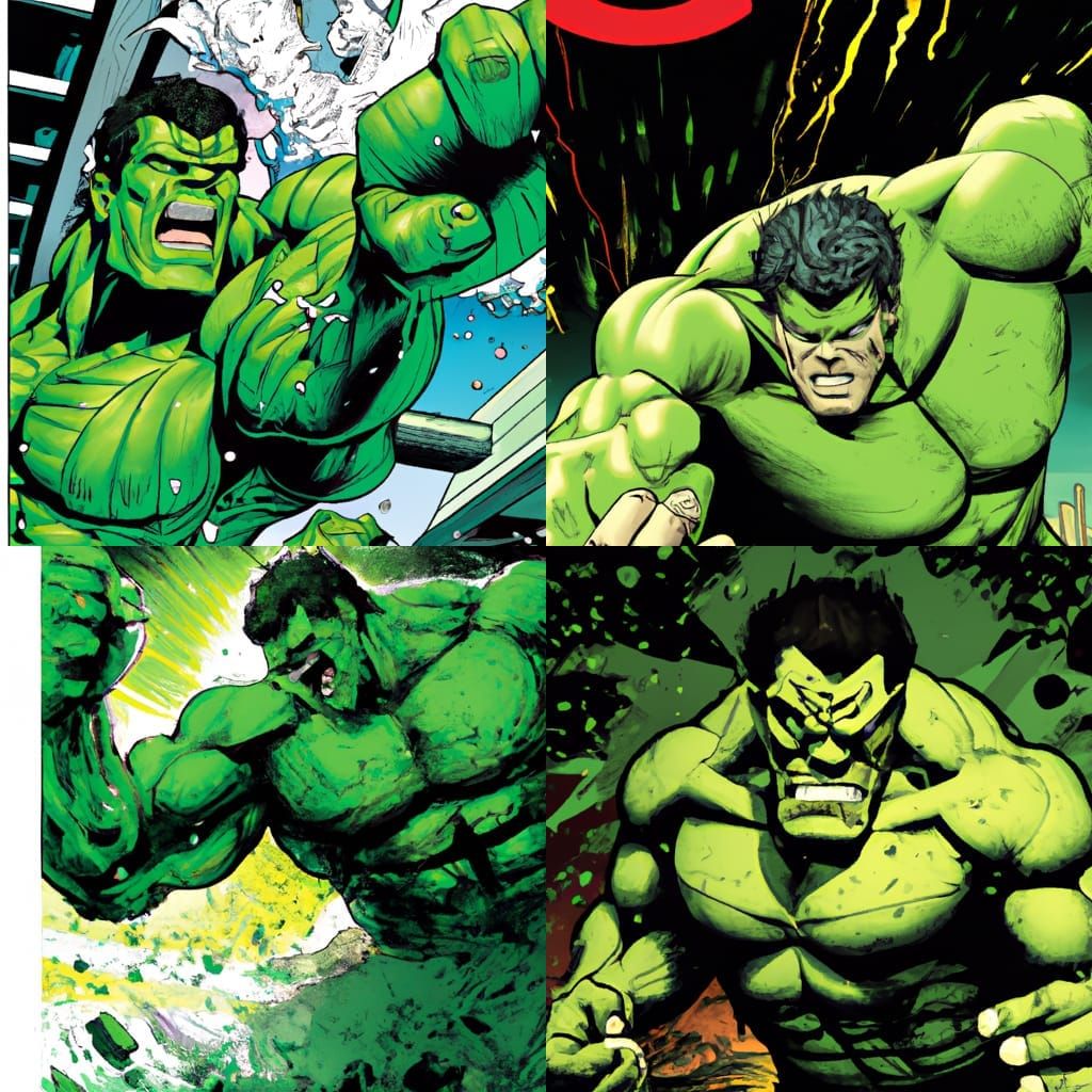 the incredible hulk raging against the world - AI Generated Artwork ...
