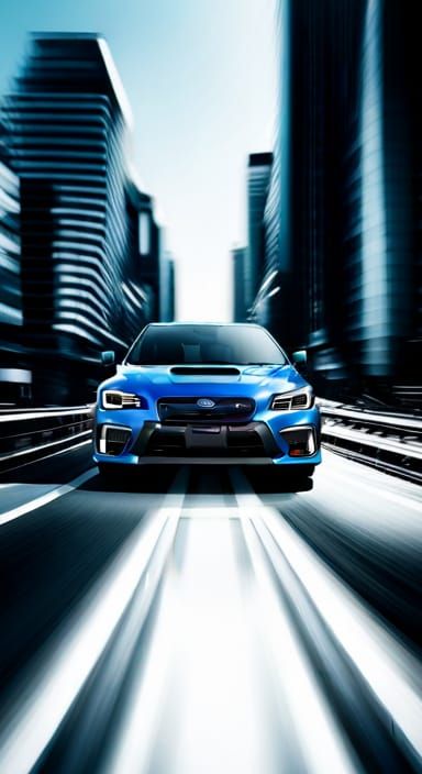 Subaru in the city - AI Generated Artwork - NightCafe Creator