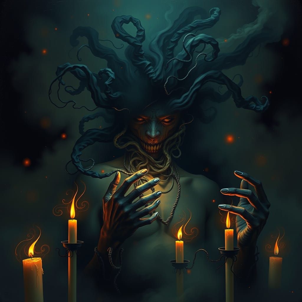 Hellish vision of inner demons - Dark Surrealist Figure Cons...