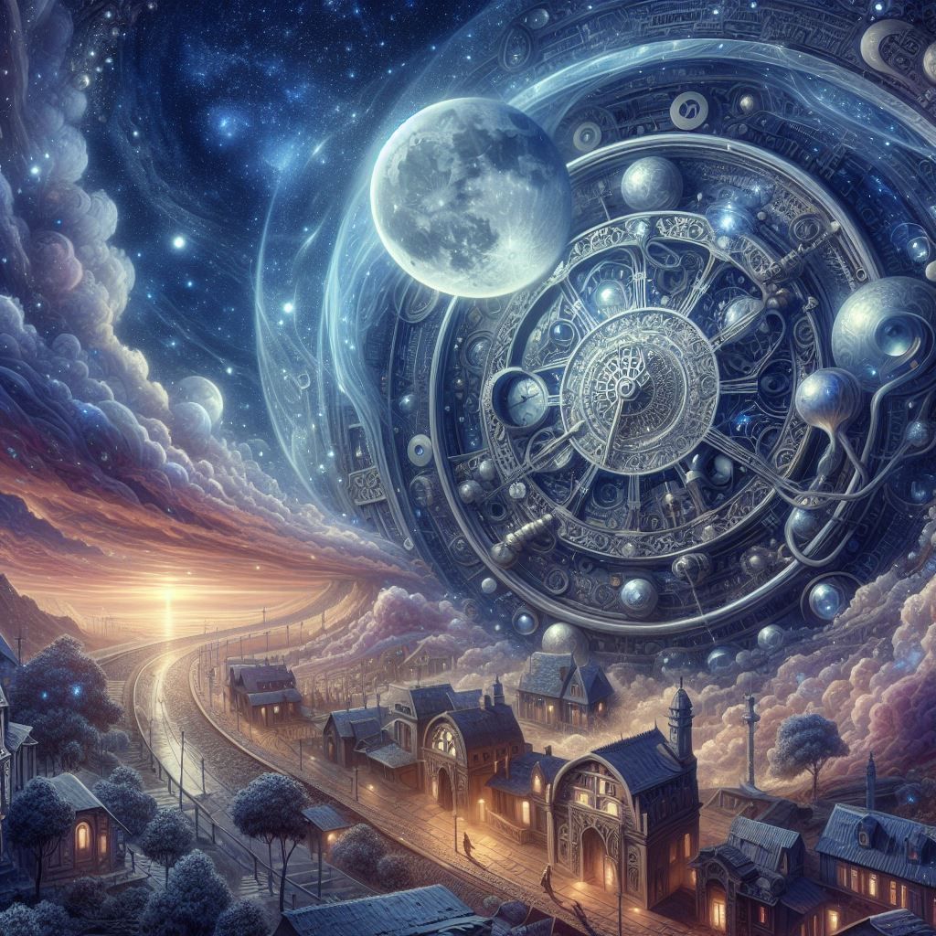Ethereal Steampunk clock town - AI Generated Artwork - NightCafe Creator