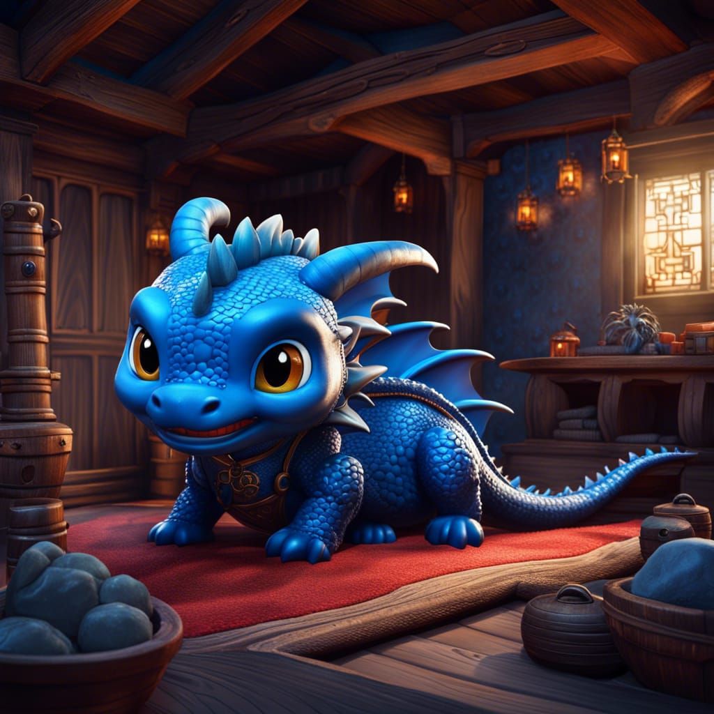 Baby Saphira - AI Generated Artwork - NightCafe Creator