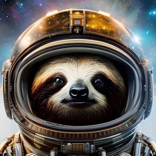 Space Sloth - AI Generated Artwork - NightCafe Creator