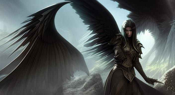 Fallen Angel Magic The Gathering art - AI Generated Artwork - NightCafe ...