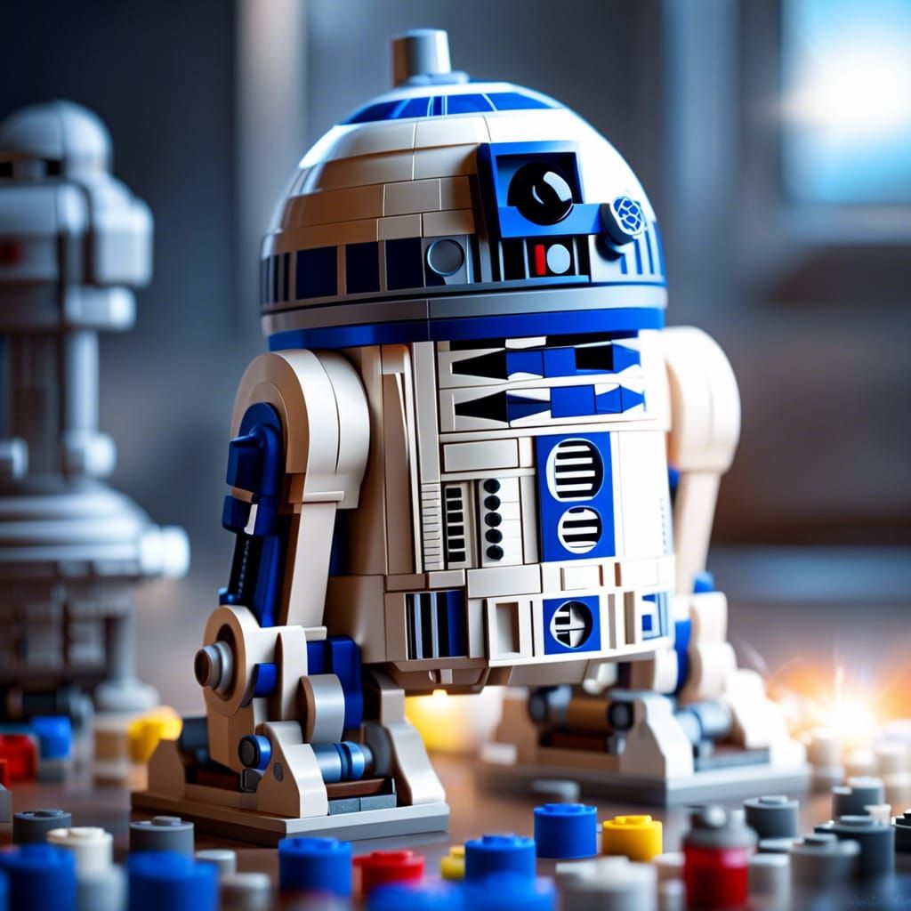 My lego r2d2 - AI Generated Artwork - NightCafe Creator