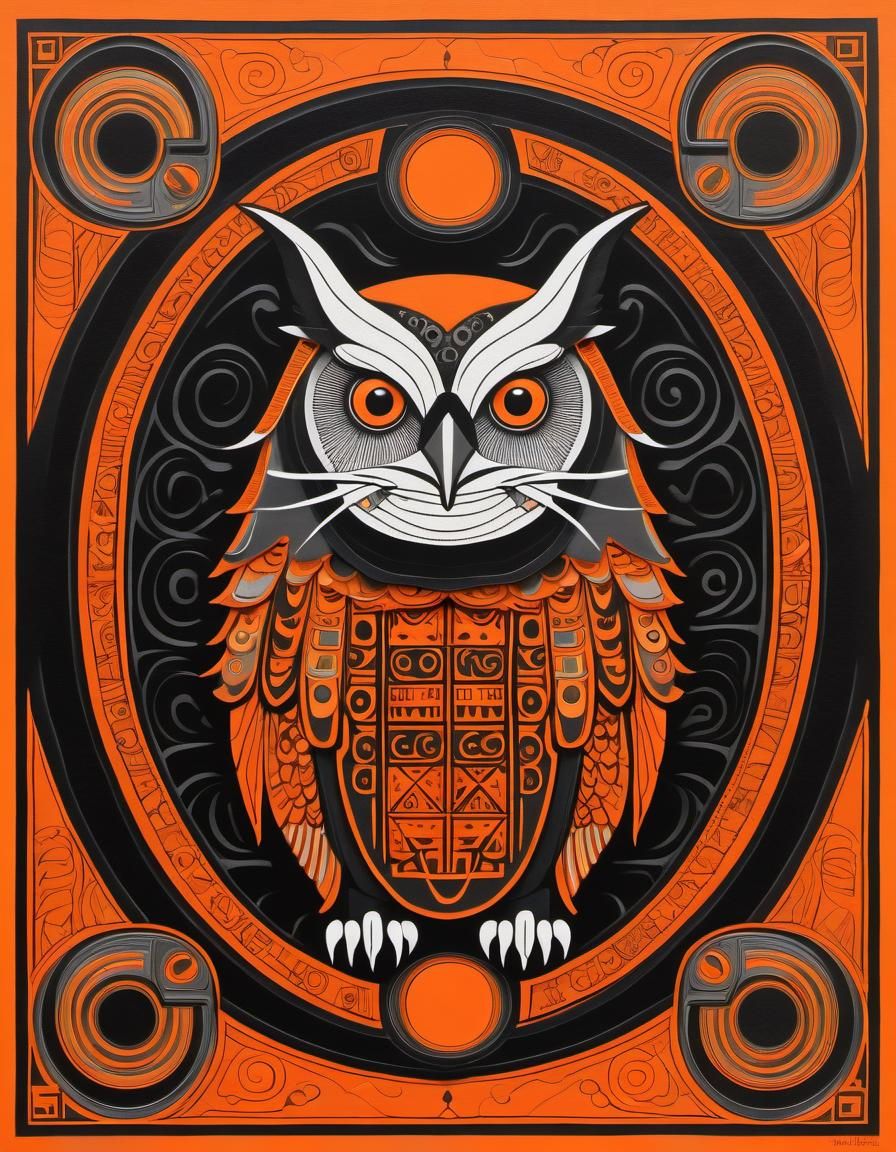 Chinese Owl - AI Generated Artwork - NightCafe Creator