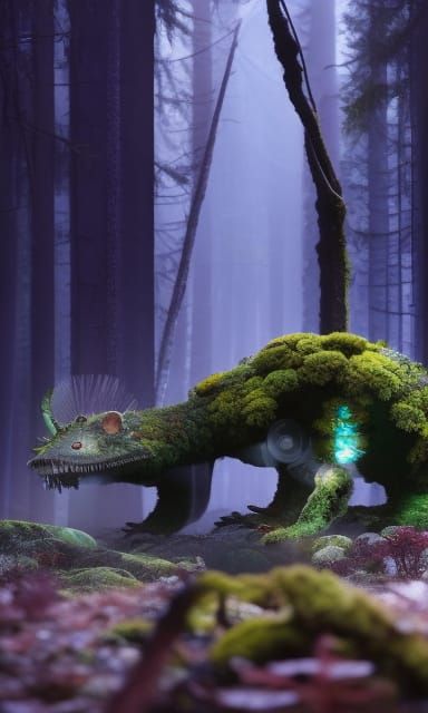 moss creature - AI Generated Artwork - NightCafe Creator