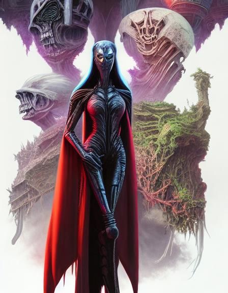 necromancer: slender, full body, athletic-body, full body, underground ...