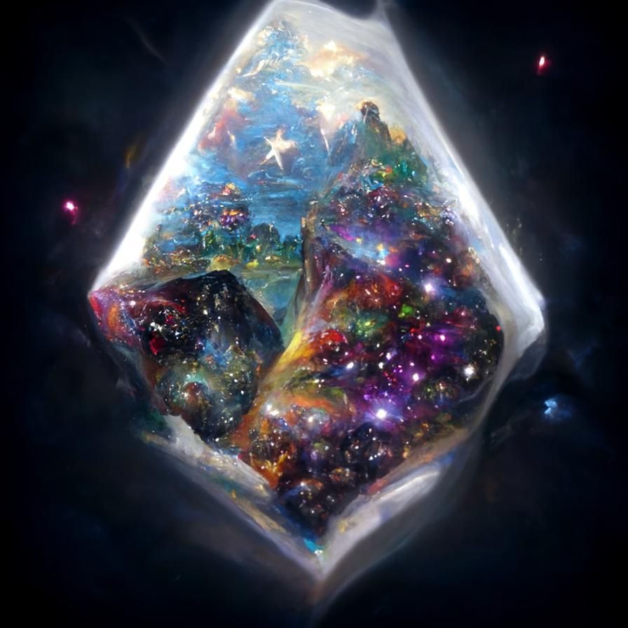 Inside a crystal - AI Generated Artwork - NightCafe Creator