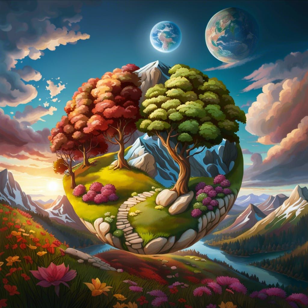 Little world - AI Generated Artwork - NightCafe Creator