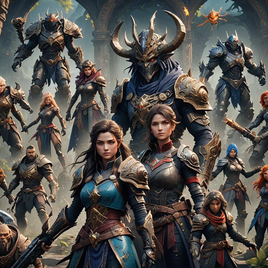 Made-up Video Game Characters - AI Generated Artwork - NightCafe Creator