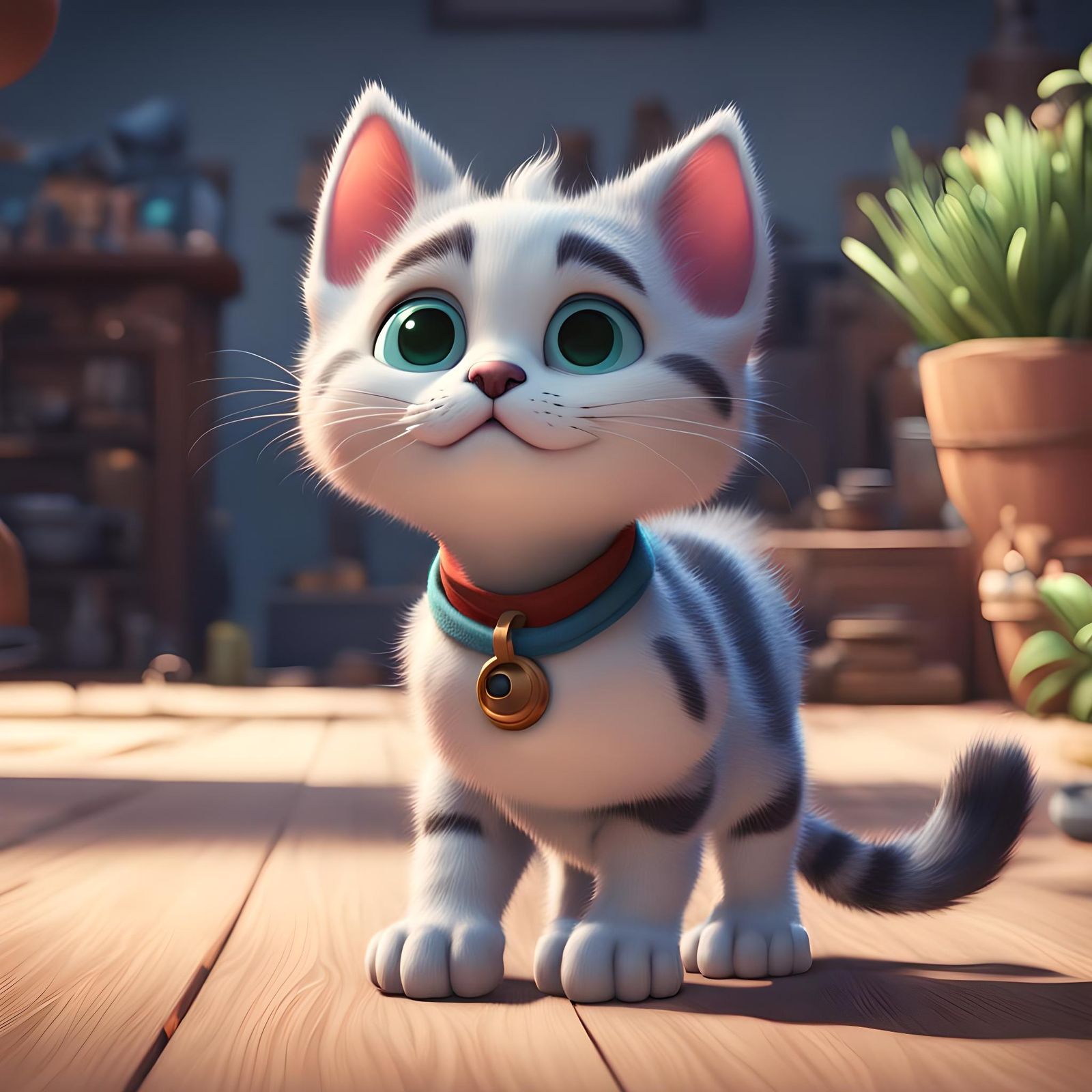 Curious Kitten - AI Generated Artwork - NightCafe Creator