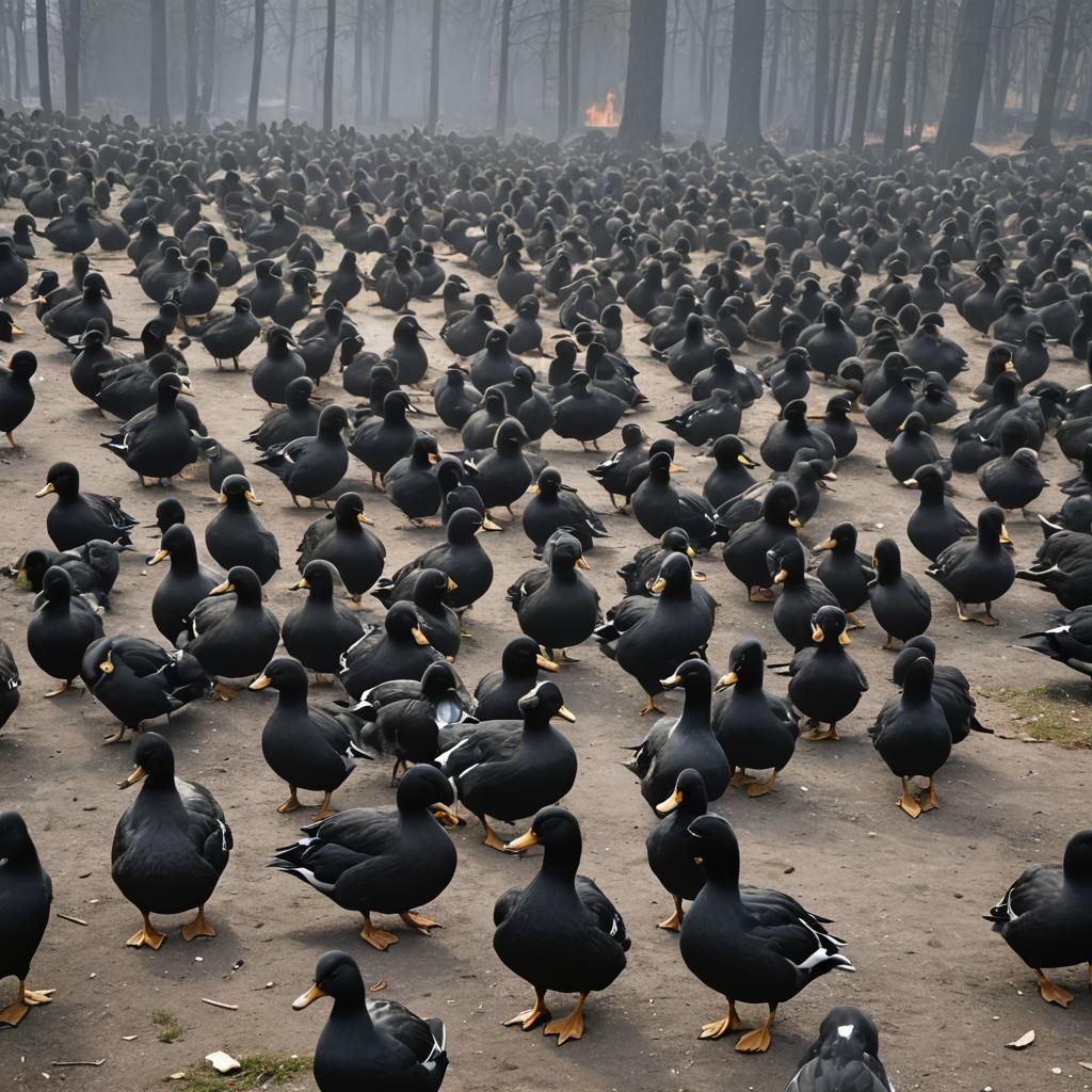 Death Metal Ducks - AI Generated Artwork - NightCafe Creator