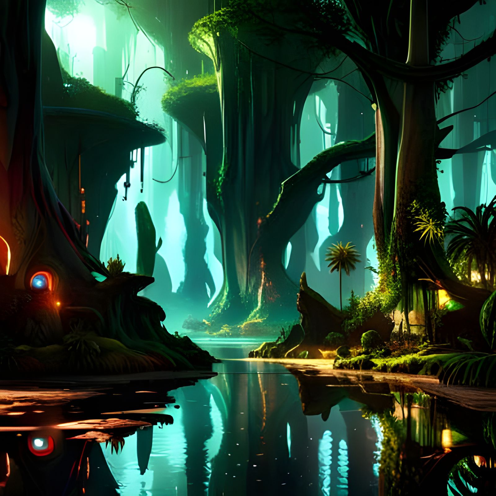 OutWordlZ: init - green - AI Generated Artwork - NightCafe Creator